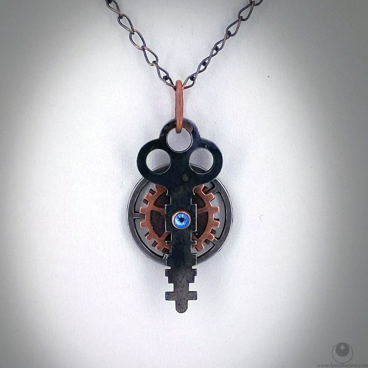 Blue Spinning Key Pendant (Chain not included) – Spira Noctem Studios